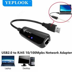 Jual USB2.0 to RJ45 10/100Mpbs Network Card Ethernet Lan Wired Adapter ...