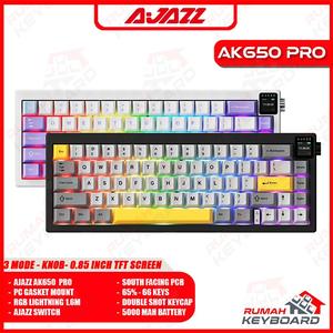 Promo MECHANICAL KEYBOARD - AJAZZ AK650 - 65% - 0.85" COLOR SCREEN ...