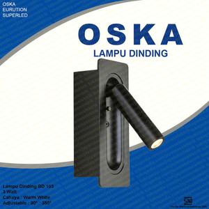 Jual OSKA Lampu Dinding BD 103 LED 3 Watt Kamar Hotel Dekorasi Hias Lampu Baca Adjustable : 90 ...