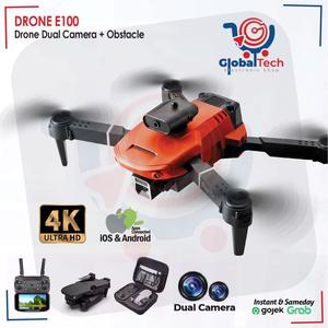 Jual New C3 Drone E100 Dual Kamera 4-Way Obstacle Avoidance Camera ...