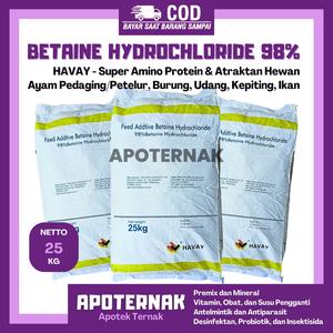 Jual BETAINE HCL PAKAN HAVAY 25kg - Betain Ternak Super Amino Protein ...
