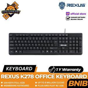 Jual REXUS K278 USB OFFICE Keyboard - Jakarta Pusat - PT PERMAI ABADI ...