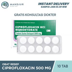 Jual Ciprofloxacin 500 Mg Strip 10 Tablet / Antibiotik / Infeksi ...