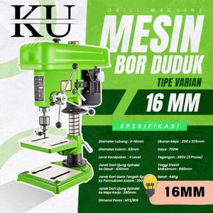 Promo KU MESIN BOR DUDUK 16mm Z516BC / Bench Drill 16mm/BOR DUDUK ...