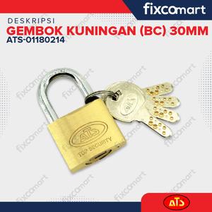 Promo GEMBOK KUNINGAN "ATS" (BC) 30MM - Jakarta Utara - FIXCOMART ...