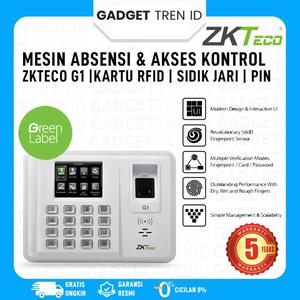 Jual Mesin Absensi Fingerprint & Kartu ZKTeco G1 Green Label Bergaransi ...