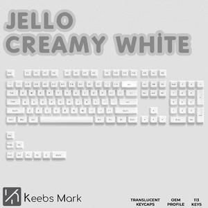 Jual jinji store Womier Jello Creamy White Translucent Keycaps OEM ...