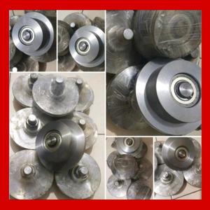 Jual Roda Lift Barang Premium Besi As Keras Rell UNP 120x55mm Atau WF ...