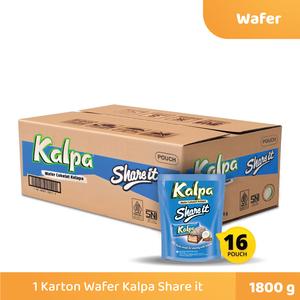 Jual 1 Karton Wafer Kalpa Share it Wafer Cokelat Kelapa - Jakarta Barat ...