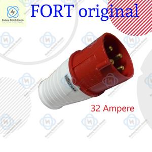 Jual INDUSTRIAL PLUG 32A ; 3/4/5 POLE ; 023 / 024 / 025 ; IP44 ; FORT - 023 (3 POLE) - 023 (3 ...