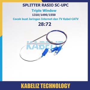 Jual T05. Splitter ratio 28:72 Three window FBT spliter 1x2 ratio ...