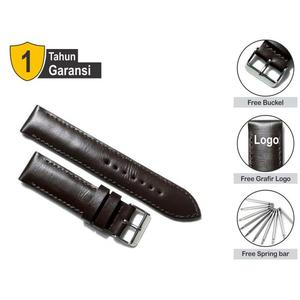Jual Tali Jam Kulit Sapi Asli Pullup Custom Grafir Logo Warna Cokelat ...