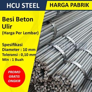 Jual Besi 10 mm ulir Toleransi 0.10 mm Besi Beton Polos Per 1 Buah ...