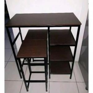 Jual Meja Mini Bar Set / Meja Bar / Meja Makan / Meja Dapur / Minimalis ...