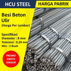 Jual Besi 8 mm ulir Toleransi 0.20 mm Besi Beton Polos Per 1 Buah ...