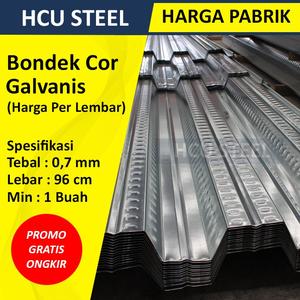 Jual Bondek Cor 0,70 mm Smartdek Lysaght Bluescope Plat Galvanis Per ...