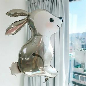 Jual Cartoon Rabbit Foil Balloons Jungle Bunny Animal Party Helium ...