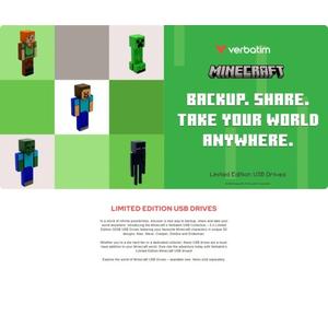 Jual Verbatim Minecraft Limited Edition USB 2.0 USB Drive 32GB ...
