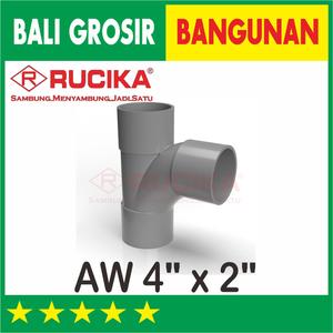 Jual 4" X 2" Ty Tee Y 90 Aw Tebal Large Radius Tee Fitting Pipa Pvc ...