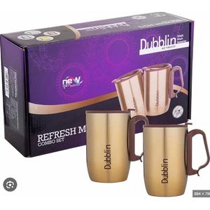 Jual MUG DUBBLIN REFRESH GIFT SET 2IN1 GELAS MUG CANGKIR KOPI TAHAN ...