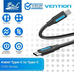 Jual VENTION COS Series Kabel Data Type-C to Type-C PD 60W Fast ...
