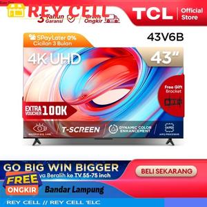 Jual TCL Smart TV - 43 Inch - 4K UHD Google TV - T-Screen - Dolby Audio ...