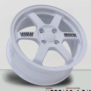 Jual 4 buah Velg Racing Rays TE37 15x6.5 4H 100 et 42 White Ring 15 R15 ...