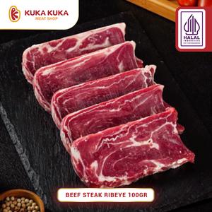 Jual Daging Beef Steak Ribeye Ekonomis 100gram - Halal - 3 Pcs ...