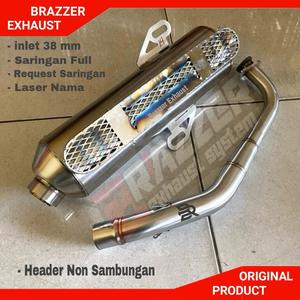 Jual Knalpot LUSTER Original BR-V2 Stainless steel Nmax Vario Aerox PCX ...