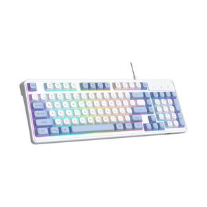 Jual Magegee GK980 Wired Membrane Keyboard Blue White Color - Jakarta ...