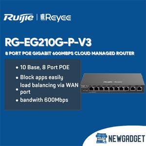 Promo RUIJIE REYEE RG-EG210G-P-V3 8 PORT POE GIGABIT 600MBPS CLOUD ...