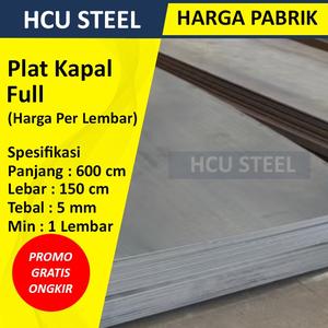 Jual Plat Kapal 5 mm x 5' x 20' (1500 mm x 6000 mm) Plat Kapal Full Per Lembar - Jakarta Utara ...