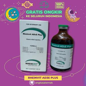 Jual Rheinvit AD3E Plus 100ml -Multivitamin MeningkatkaProduktivitas Ternak - Kota Malang ...