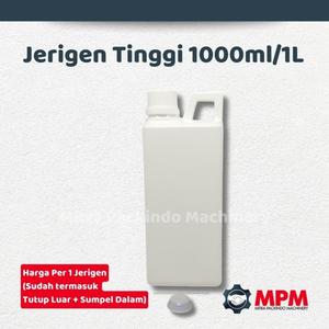 Jual Jerigen Jirigen HCL TINGGI 1 L liter 1L 1liter 1000ml Putih ...