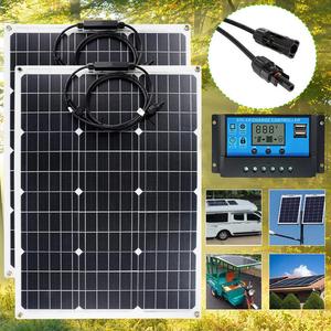 Jual Single Crystal 60w18v Flexible Solar Panel Solar Power Controller ...