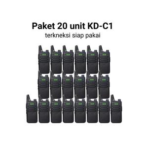 Jual Paket 20 unit wln kdc 1 radio HT UHF walkie talkie mini siap pakai ...