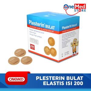 Jual ONEMED Plesterin Bulat Elastis Box Isi 200pcs - Plester Kain Bulat ...