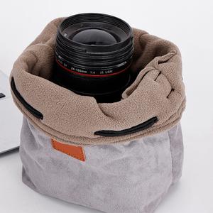 Jual Vintage Velvet Camera Dustproof Scratchproof Drawstring Bags With ...