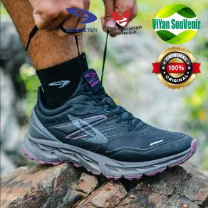 Jual 910 Nineten Yuza evo Sepatu Trail run - HITAM/BURGUNDY/ABU-ASH ...