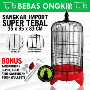 Jual SANGKAR BESI IMPORT KANDANG BURUNG LOVEBIRD PARKIT KENARI - Orange ...