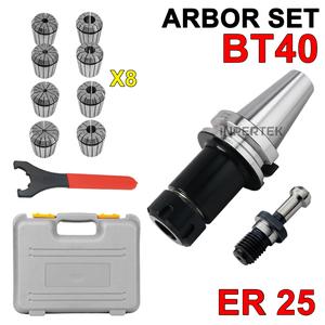 Promo Paket Arbor Set BT40 ER25 Collet Chuck 8 pcs ER 25 BT 40 Milling ...