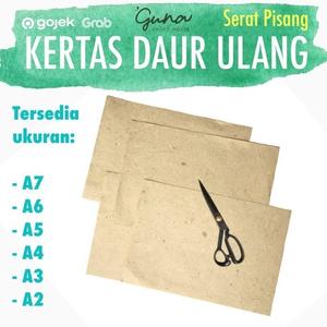 Jual Kertas Daur Ulang Pelepah Pisang Premium A4 - Kertas Surat Vintage - A7 - Kota Bandung ...