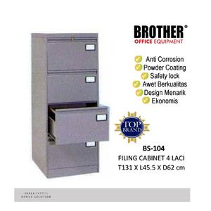 Jual Lemari Arsip Besi Filling Cabinet 4 Laci Brother BS 104 Lemari File - Jakarta Pusat ...