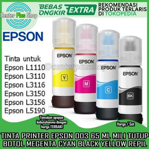 Jual TINTA PRINTER 003 EPSON INK REFIL REFILL TAJAM PEWARNA CETAK FOTO ...