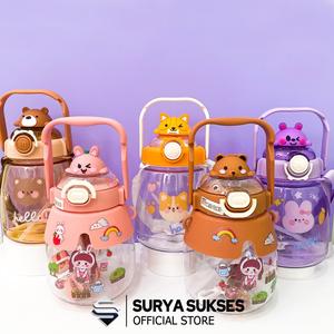 Jual [SS60] BOTOL AIR MINUM PORTABLE KAPASITAS 1000ML BOTOL MINUM ANAK ...