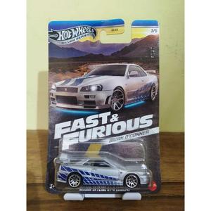 Jual Hot Wheels FNF Nissan Skyline GT-R R34 Silver Brian FREE PROTECTOR ...