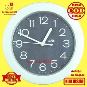 Promo Jam Dinding Analog Minimalis Minimalis Unik AL1247-805 Abu - Abu ...