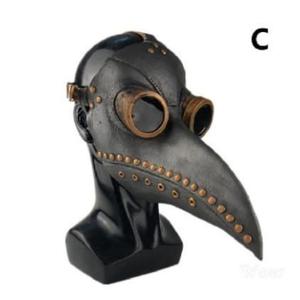 Jual Topeng Steampunk Plague Doctor Mask Bird Beak topeng - abu abu ...