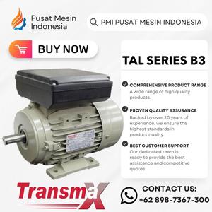 Jual DINAMO ELEKTRO MOTOR TRANSMAX TAL 2P 0,75KW 1HP 1 PHASE SINGLE PHASE 220/240V B3/ DINAMO ...