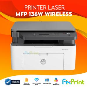 Jual Printer HP LaserJet 136A 136W Wifi Print Scan Copy Duplex A4 Laser ...